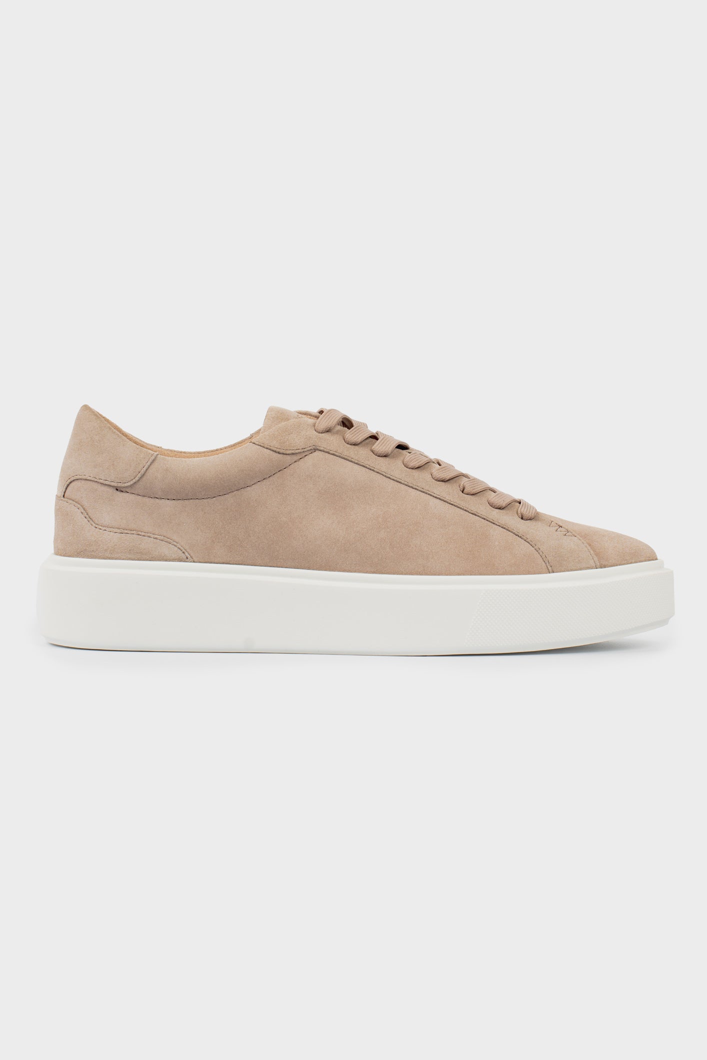 SUEDE TRAINER - BEIGE – Legend London